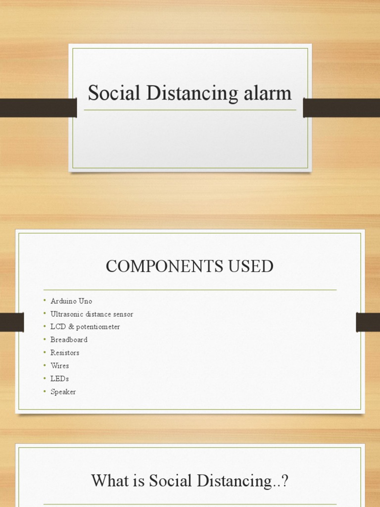 Social Distancing Alarm Pdf Arduino Electronic Engineering