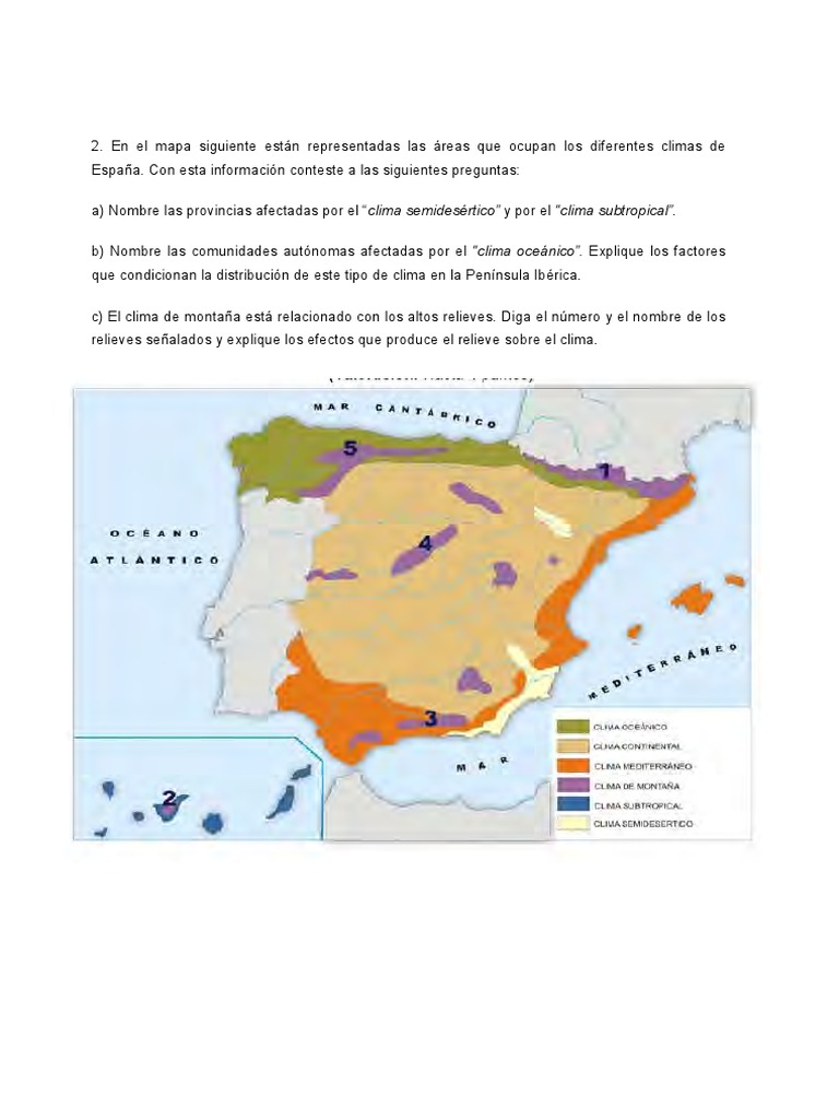 Mapa Clima | PDF | Clima | Islas Canarias