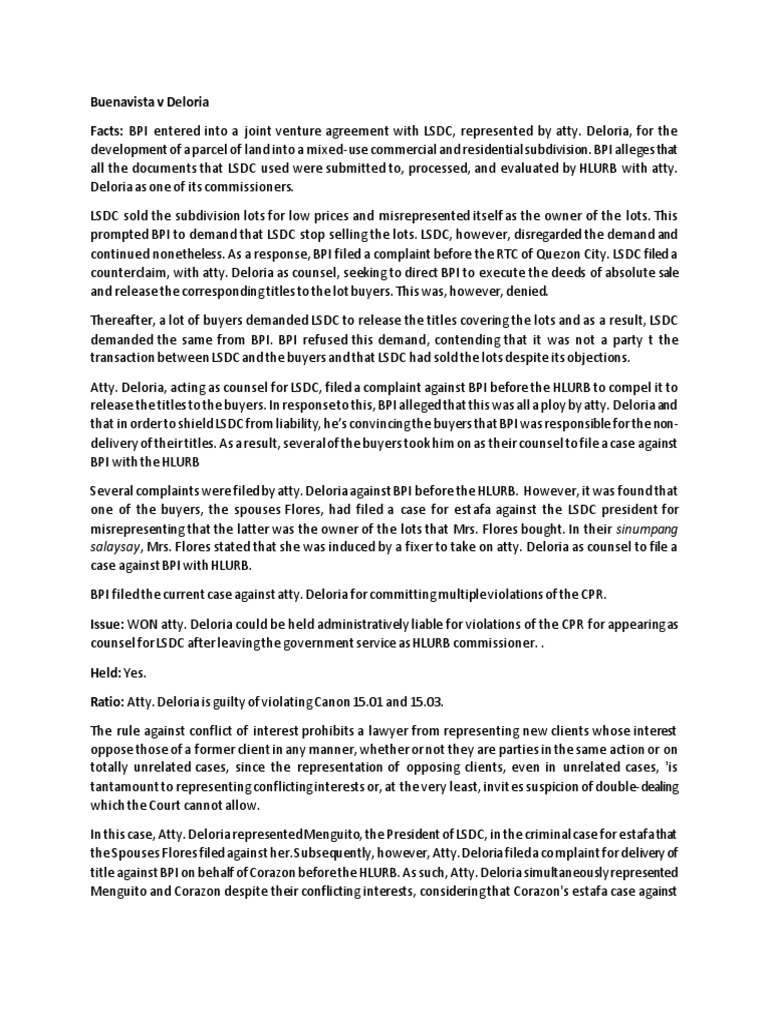 Buenavista V Deloria | PDF | Government | Public Law Buenavista V Deloria | PDF | Government | Public Law
