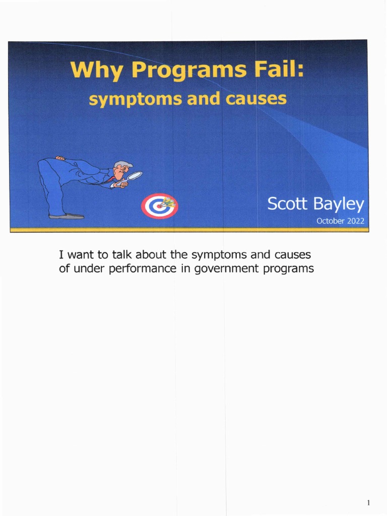 Why Programs Fail | PDF