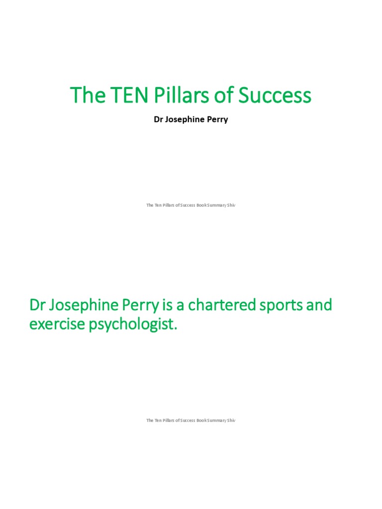 The Ten Pillars of Success Book Summary 1668432664 | PDF | Optimism ...