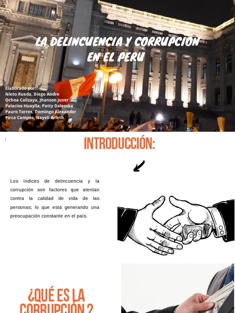Delincuencia y Corrupción en el Perú | PDF | Crimen organizado | Bienestar