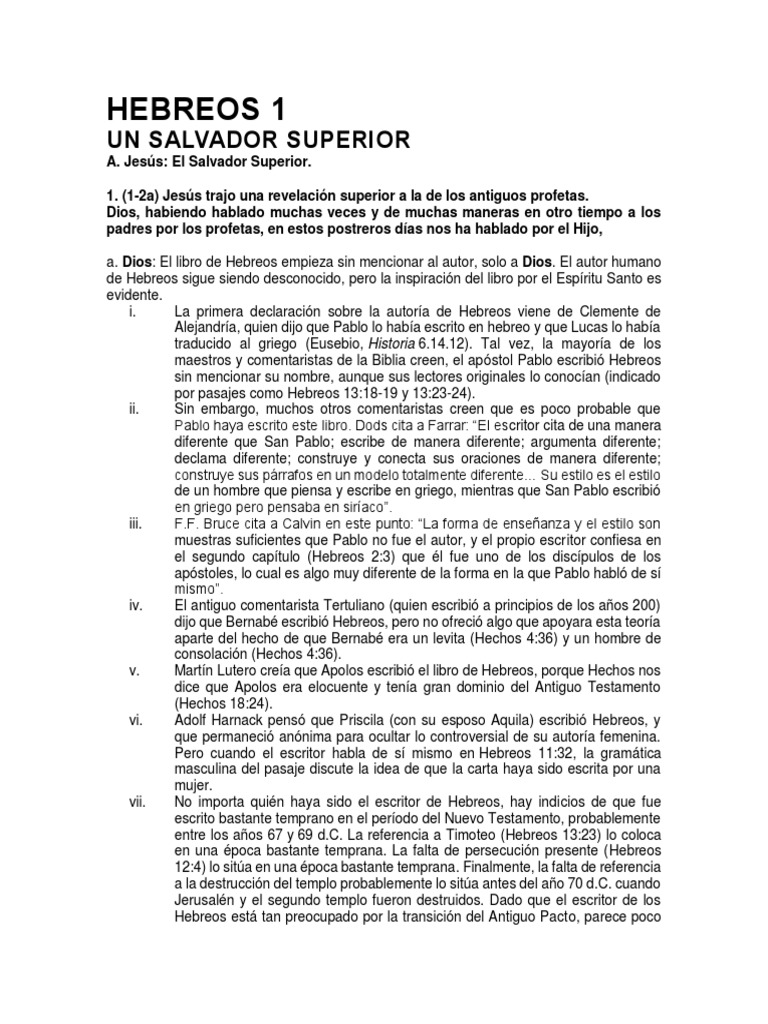 Hebreos 1 13 | PDF | Jesús | Satán