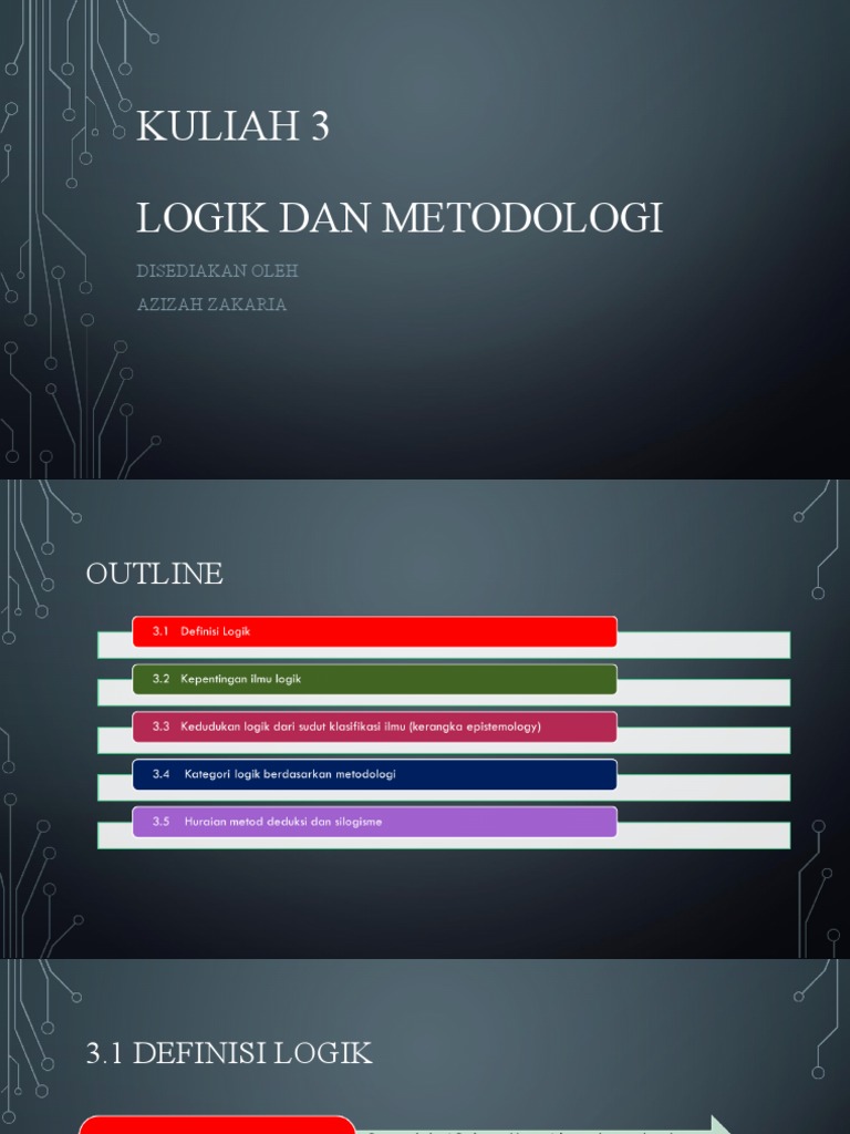 Bab 3 - Logik Dan Metodologi | PDF