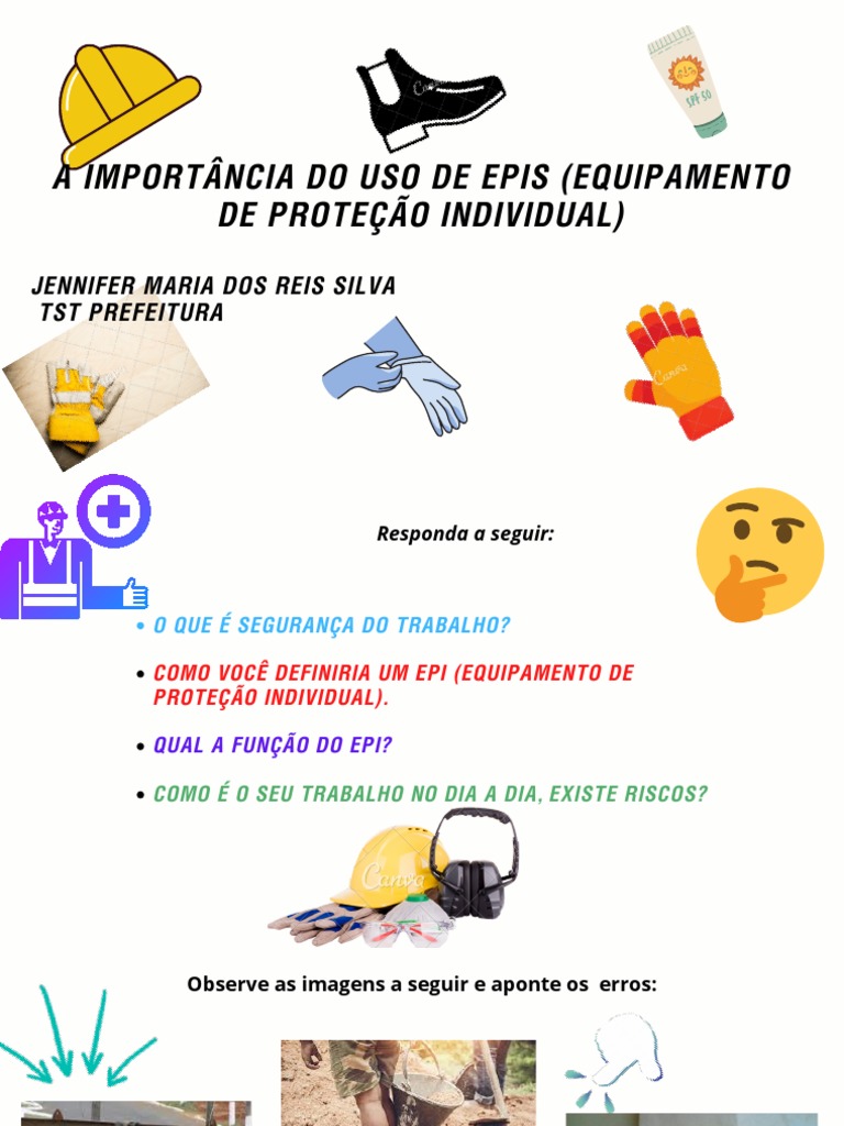Importância do Uso de EPIs no Trabalho | PDF