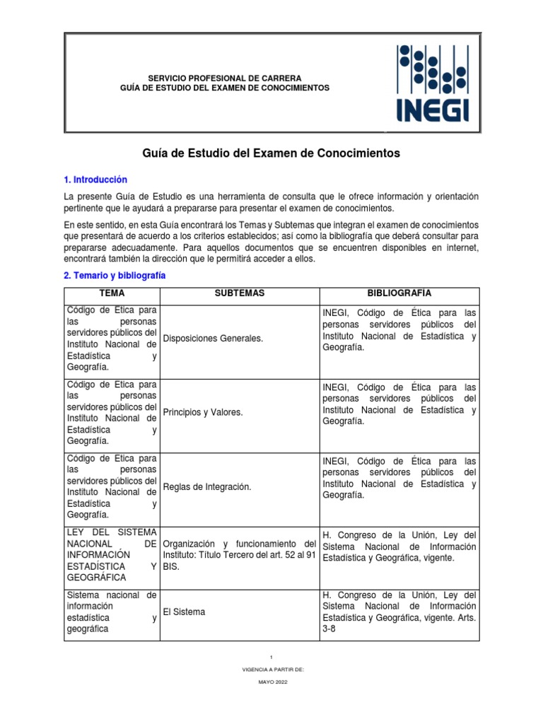 Guía de Estudio Del Examen de Conocimientos: 1. Introducción | PDF