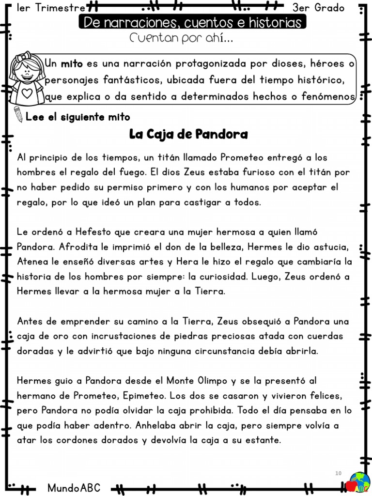 La Caja de Pandora | PDF | Prometeo | Mitología