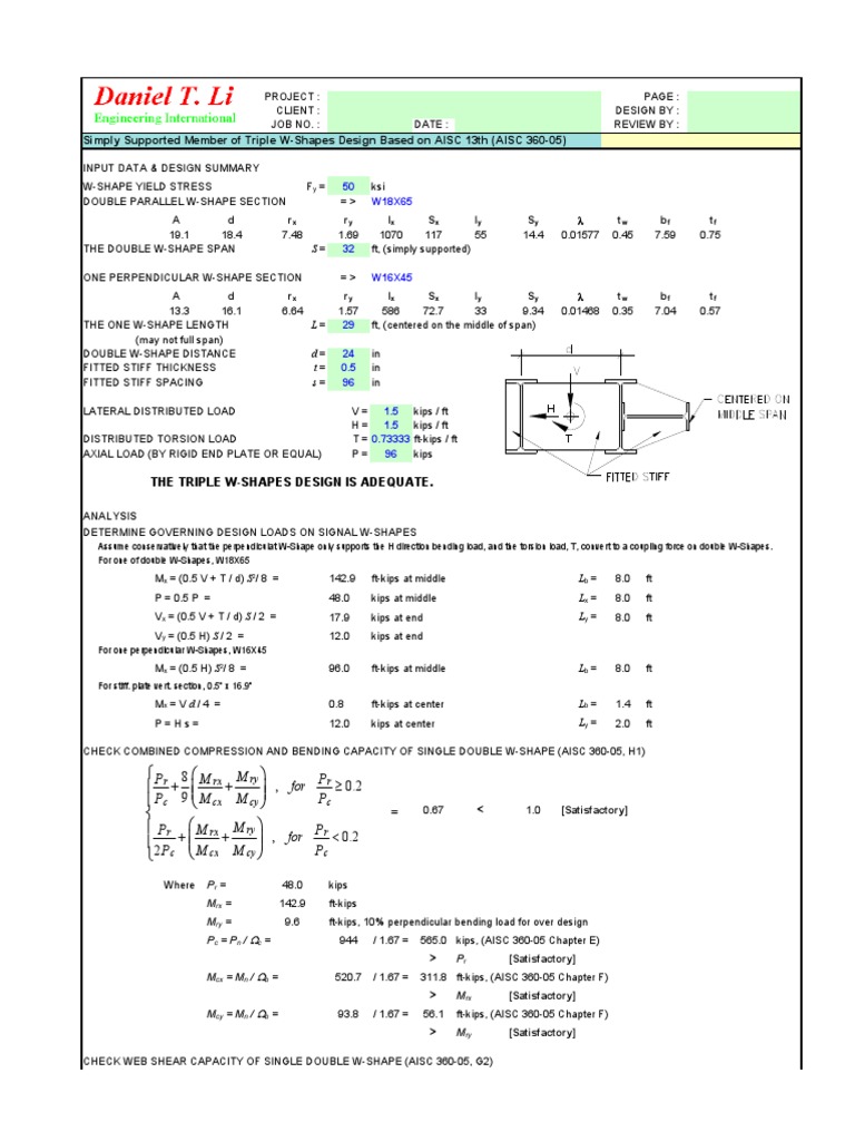 Triple W - Shapes | PDF | Bending | Solid Mechanics