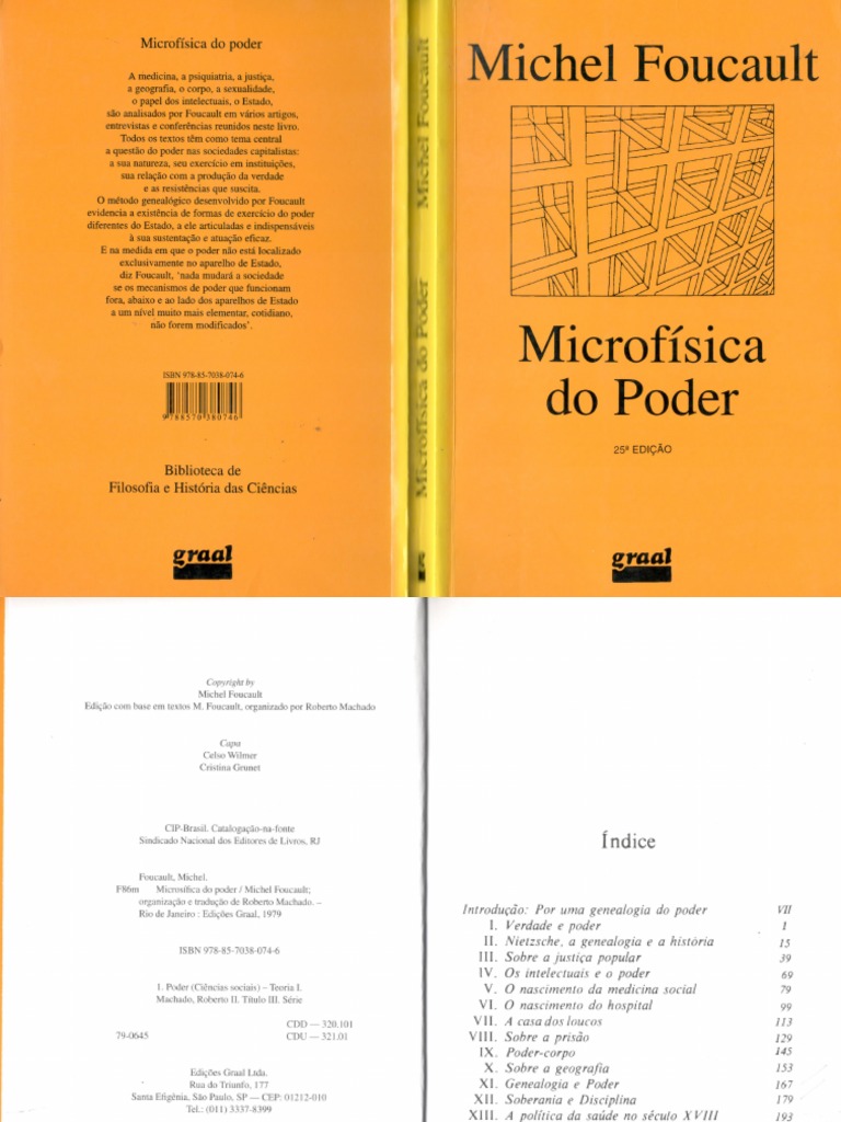 FOUCAULT, Michel. Genealogia e Poder. in Microfísica Do Poder | PDF
