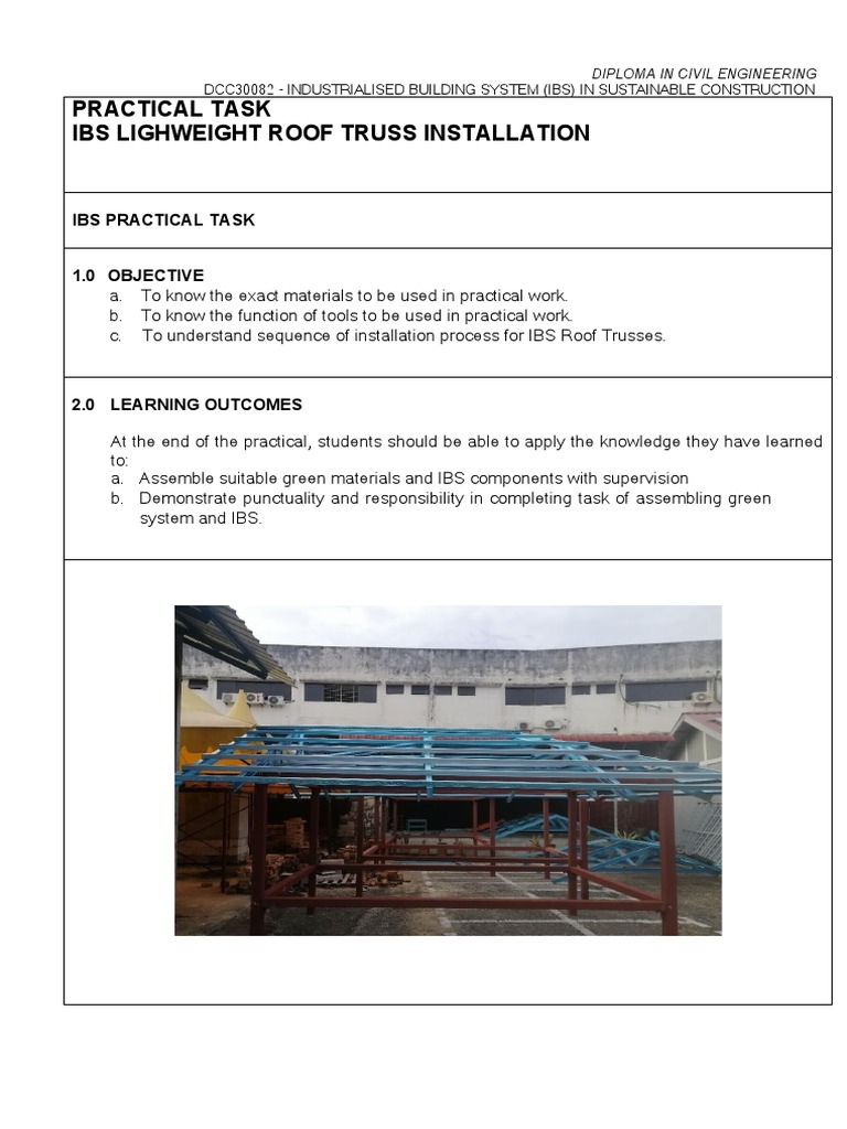 Civil Eng. IBS Practical Guide | PDF | Truss | Engineering