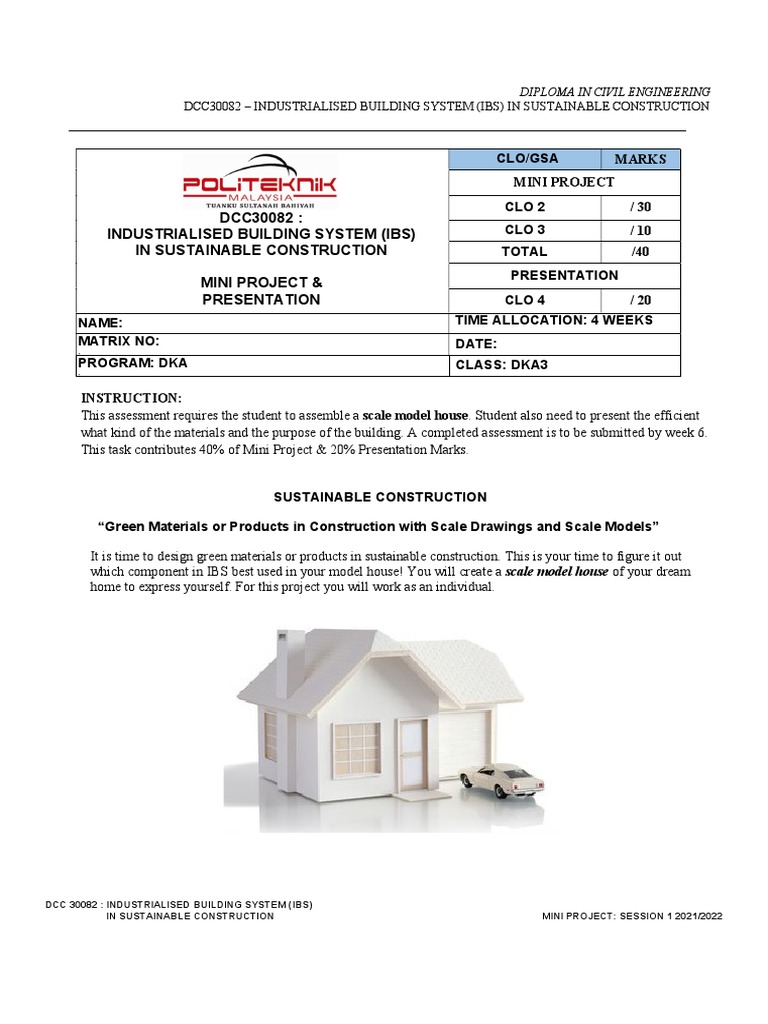 IBS in Sustainable Construction Project | PDF | Engineering