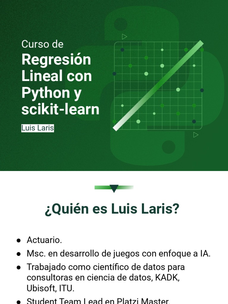 Machine Learning | PDF | Regresión lineal | Análisis de regresión