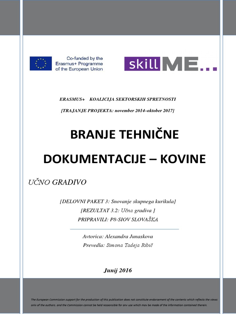 skillME Reading Technical Documentation Metal - Learning Materials (SI ...