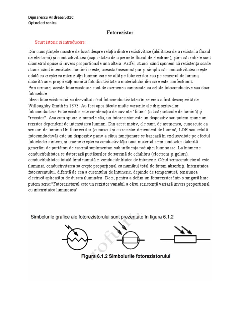Fotorezistor | PDF