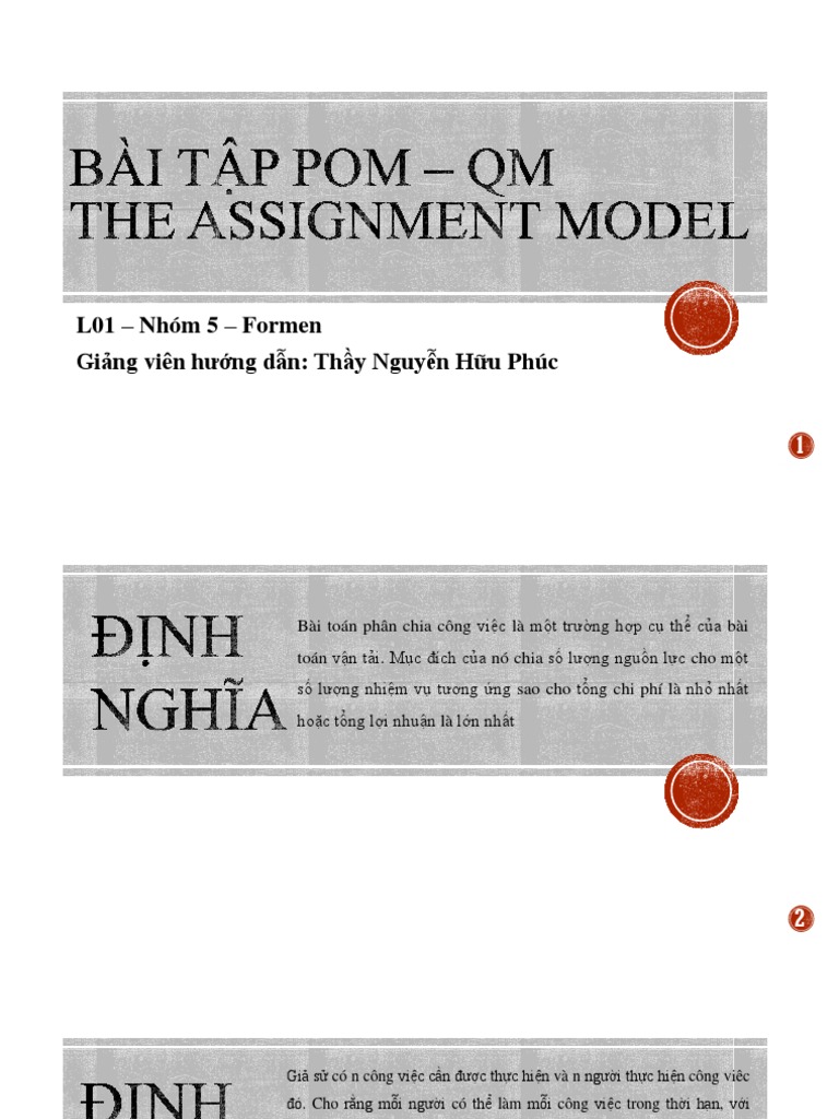 BÀI TẬP POM QM 1 | PDF