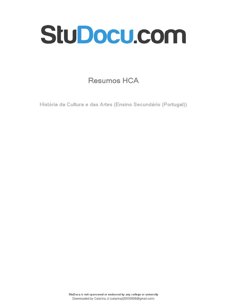 Resumos Hca | PDF | Império Romano | Roma Antiga