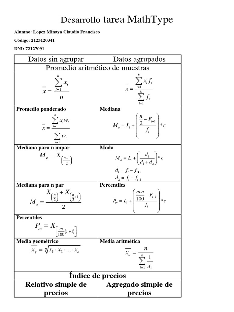 Desarrollo Tarea MathType | PDF | Análisis de regresión | Inferencia ...