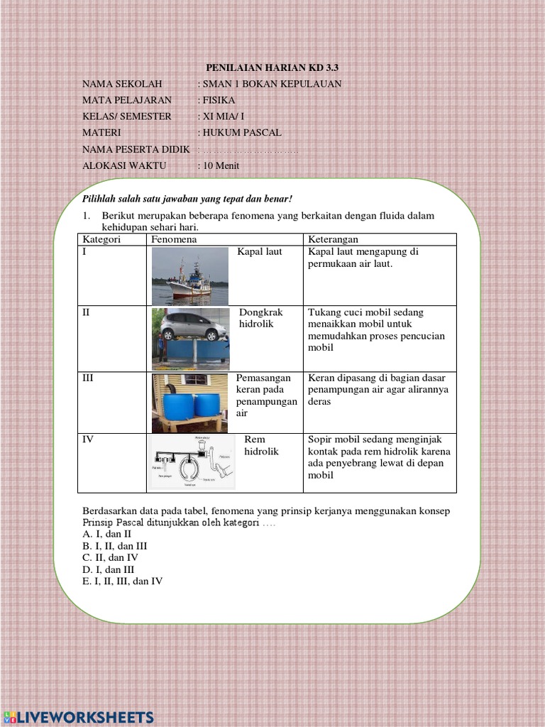 Soal Hukum Pascal | PDF