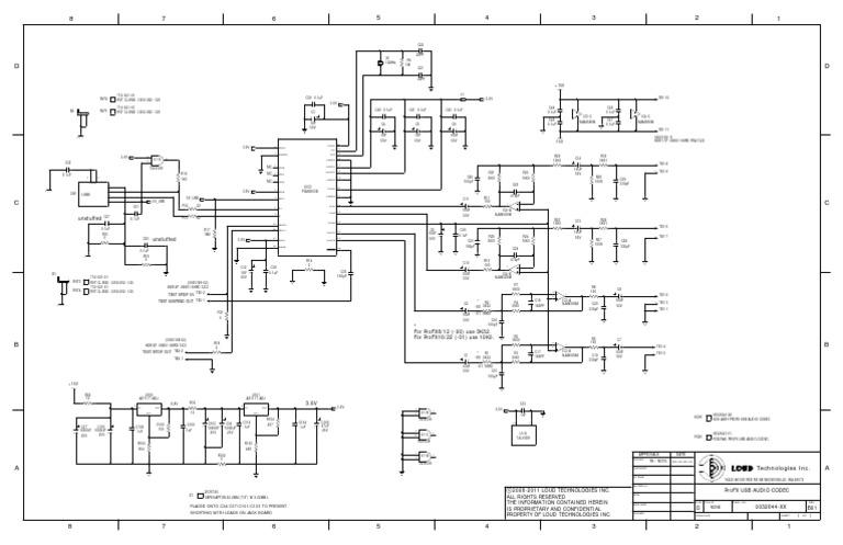 Mackie ProFX16 USB Codec Schematic | PDF