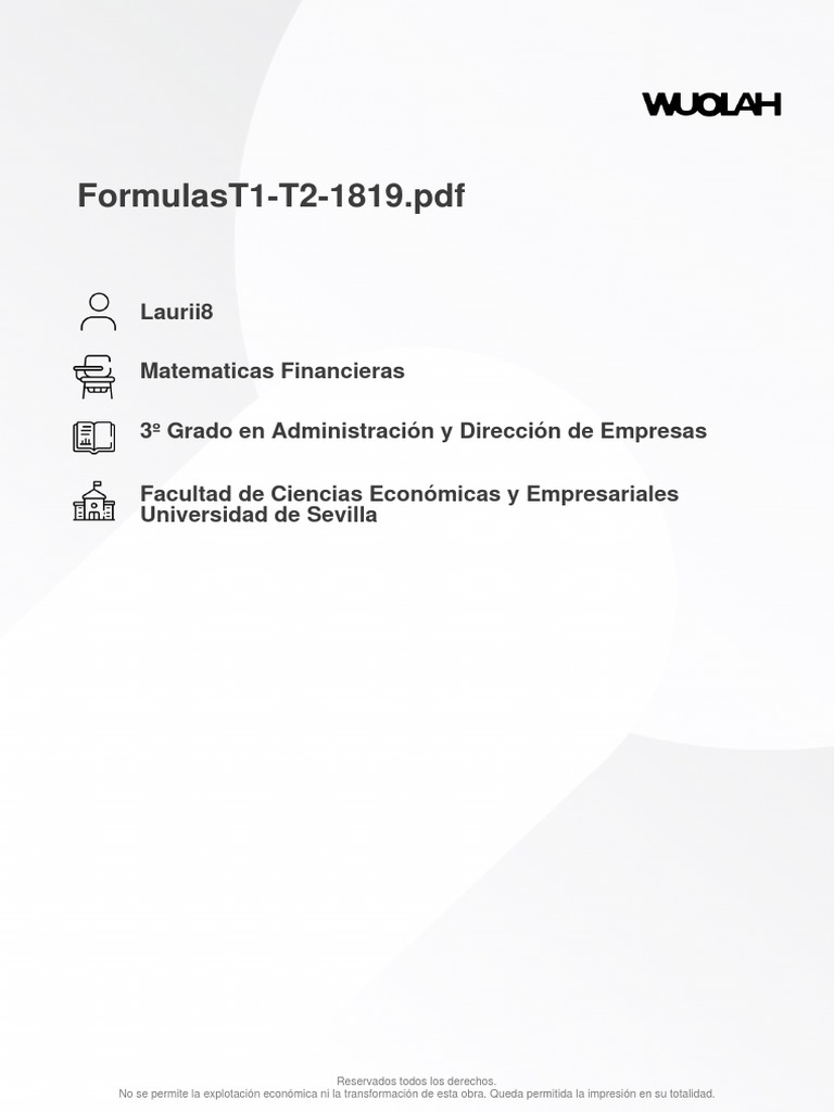 Wuolah Free FormulasT1 T2 1819 | PDF