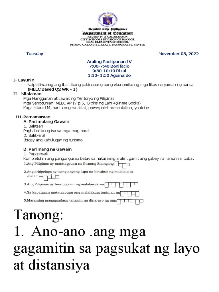 AP4 Q2 WEEK 1 (Tues.) | PDF