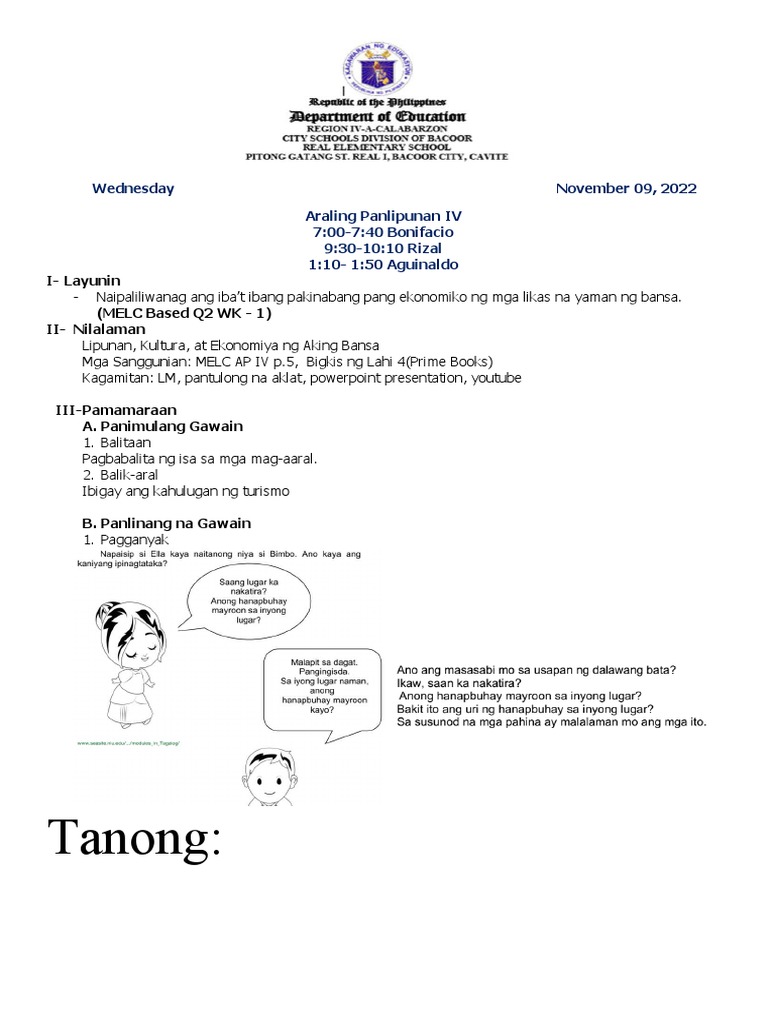 Ap4 Q2 Week 1 (Wed.) | PDF