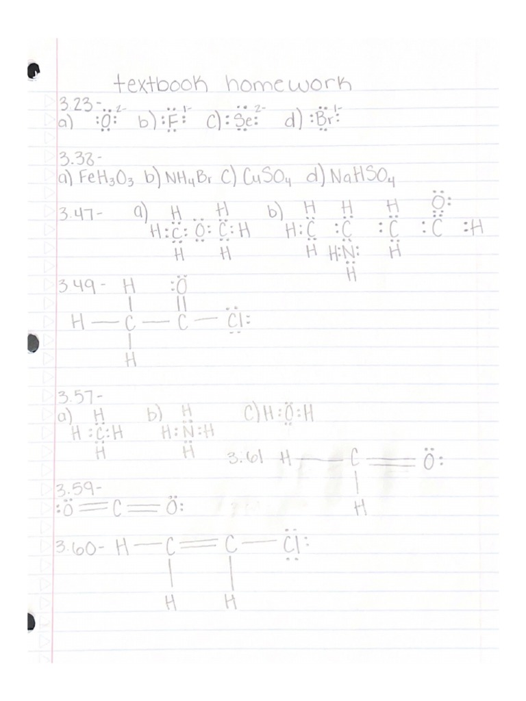 Textbook Homework | PDF