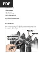Tappet Clearance: Checking & Adjusting Guide | PDF