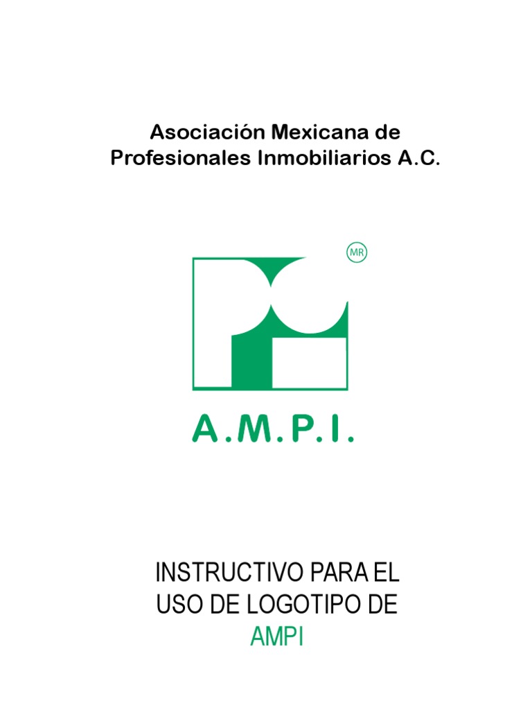 3.- Manual Uso de Logotipo Ampi | Marca registrada | Diseño de comunicación