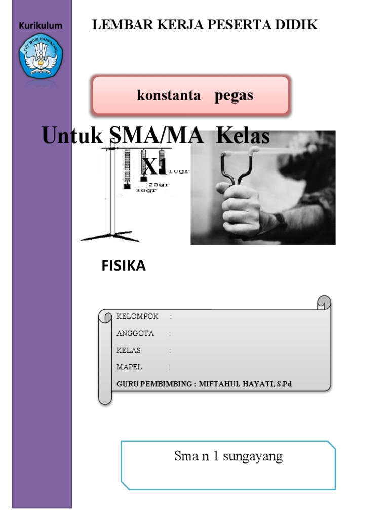 Gaya Pegas dan Konstanta Pegas | PDF
