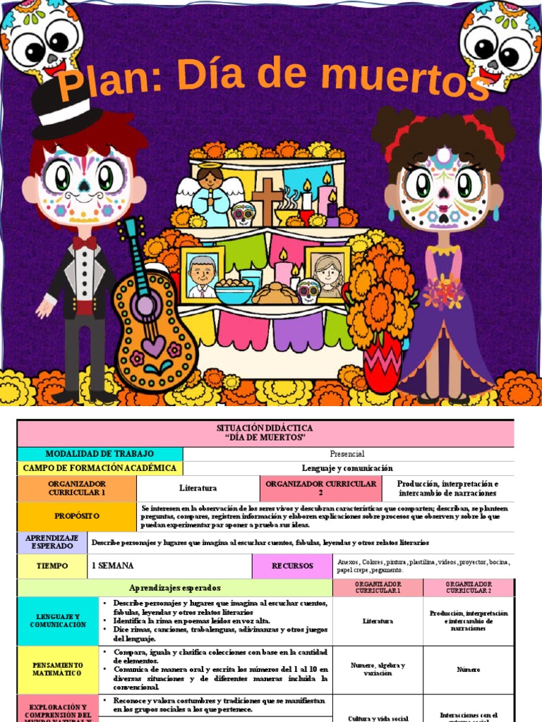 4 Plan Dia de Muertos | PDF | Fábula | Comunicación