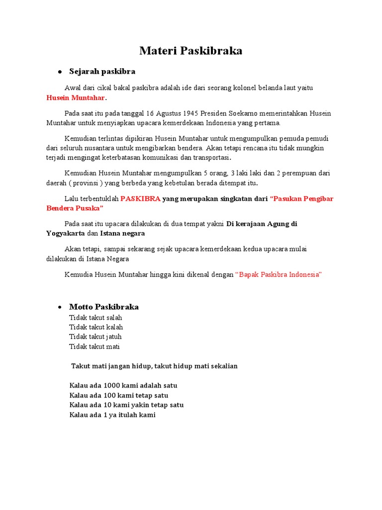 Materi Paskibraka | PDF