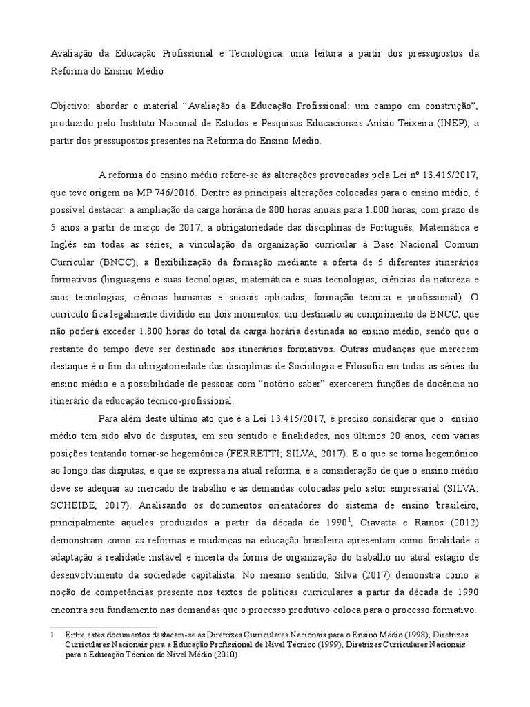 Artigo EPT | PDF | Desenvolvimento profissional | Science