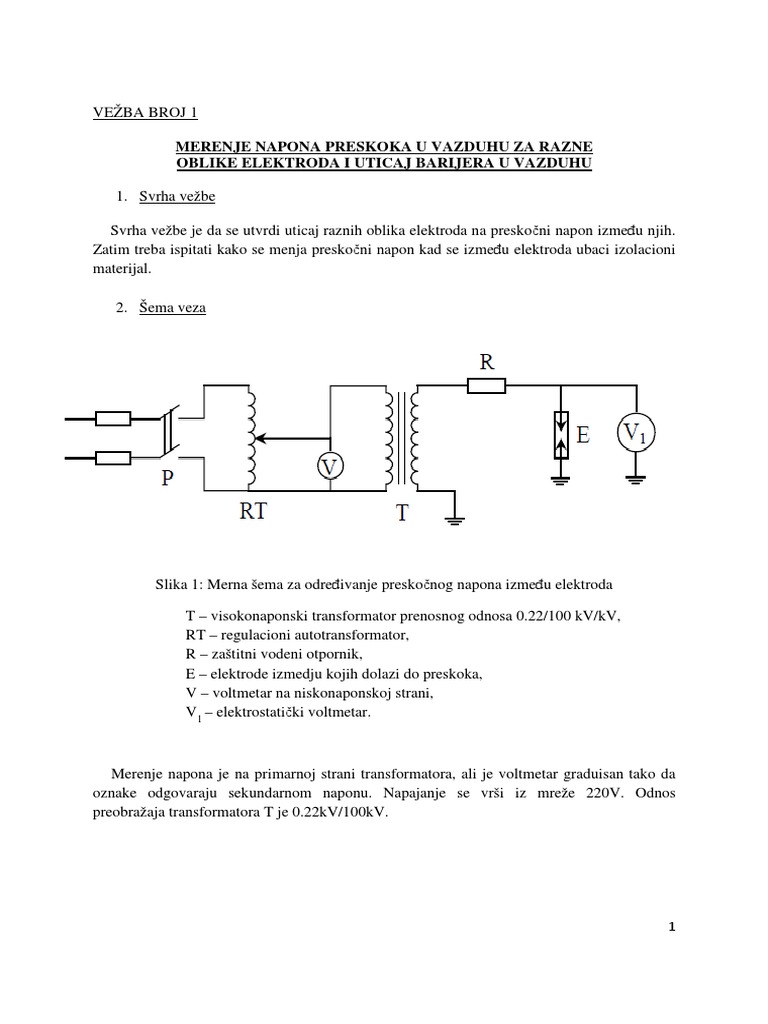 Merenje Napona Preskoka | PDF