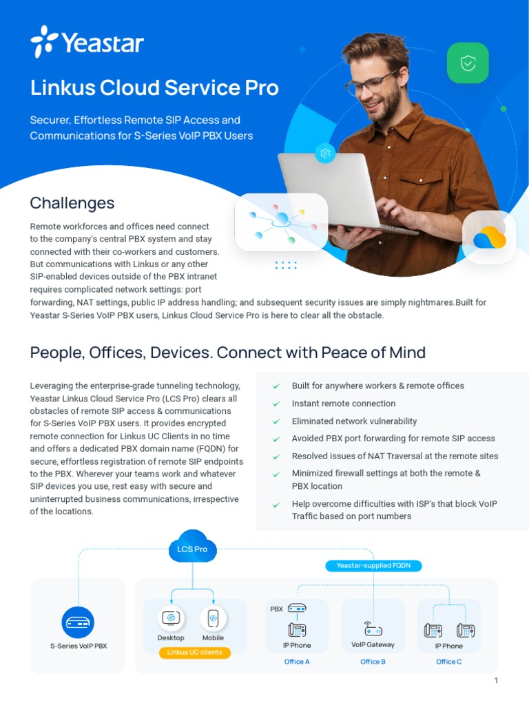 Yeastar Linkus Cloud Service Pro Brochure en | PDF