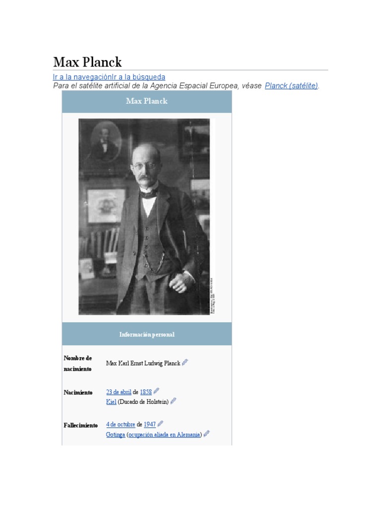 Max Planck | PDF
