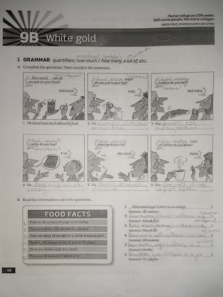 Workbook 9B G.A | PDF | Nutrition | Diet & Nutrition