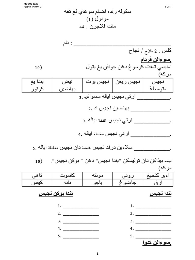 Feqah Tahun 2 Pdf