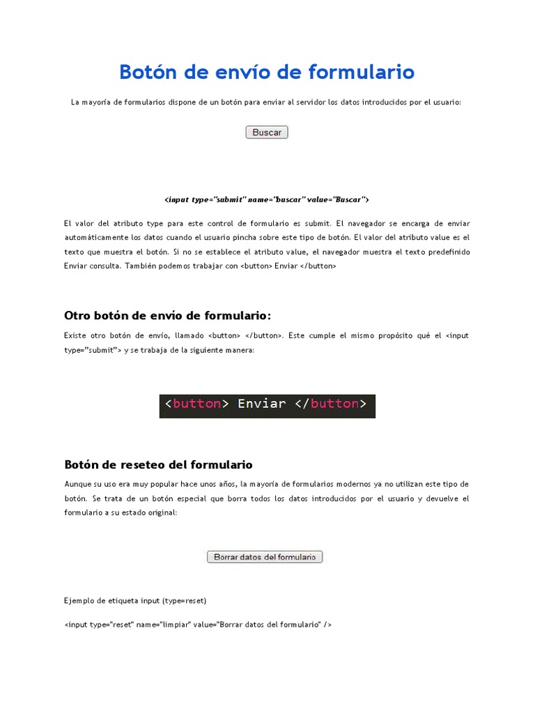 Botones | PDF | Red mundial | Internet y web