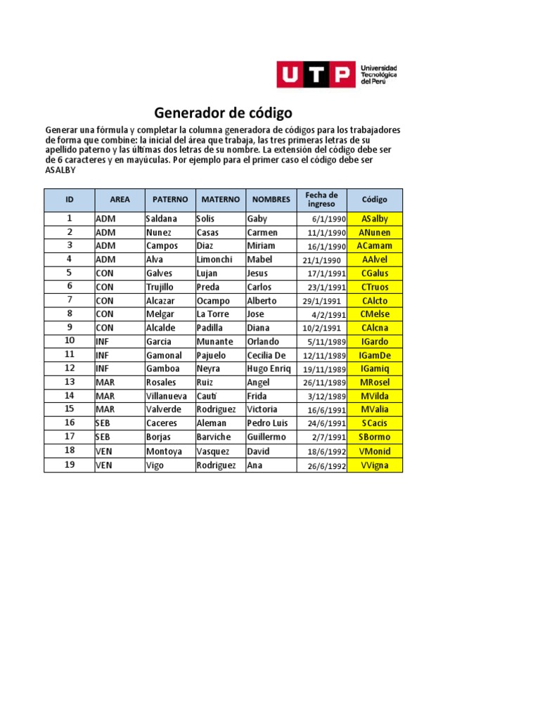 Semana 5 - Excel - Excel para La Tarea | PDF | América del Sur | Perú