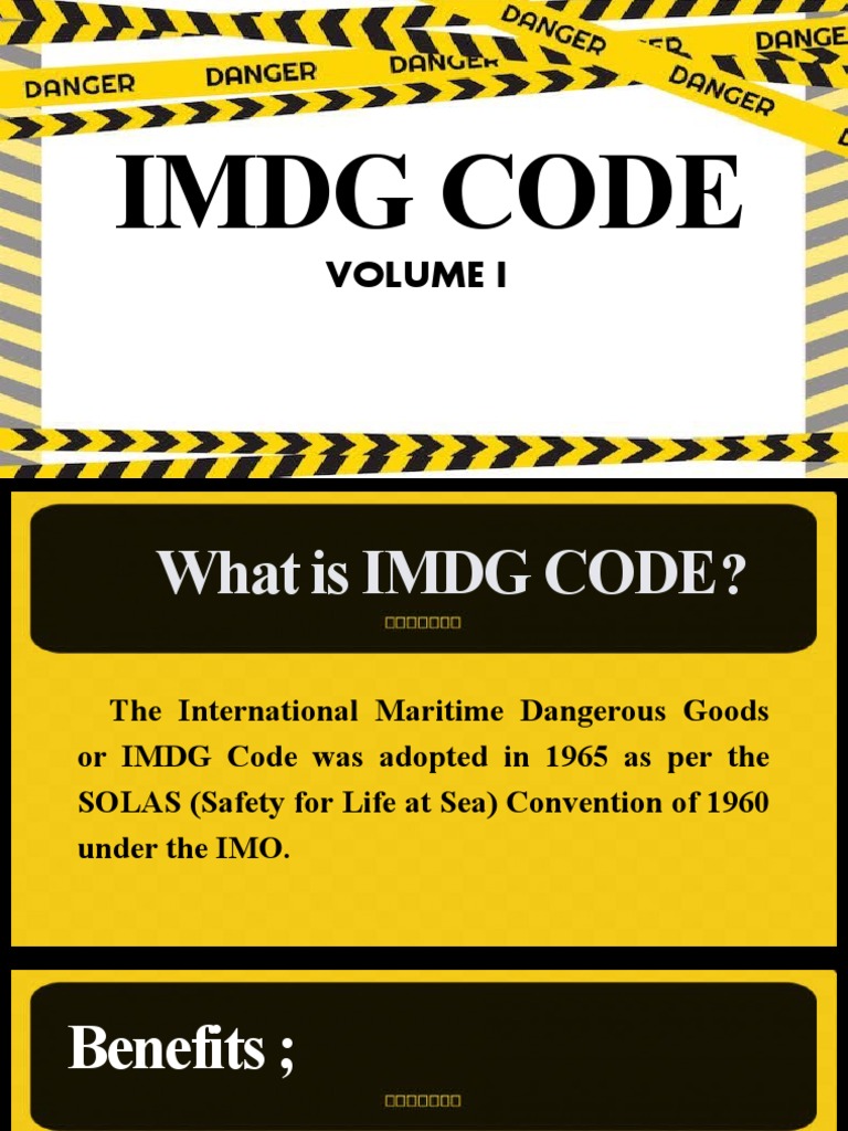IMDG Code: Dangerous Goods Guide | PDF | Dangerous Goods | Toxicity