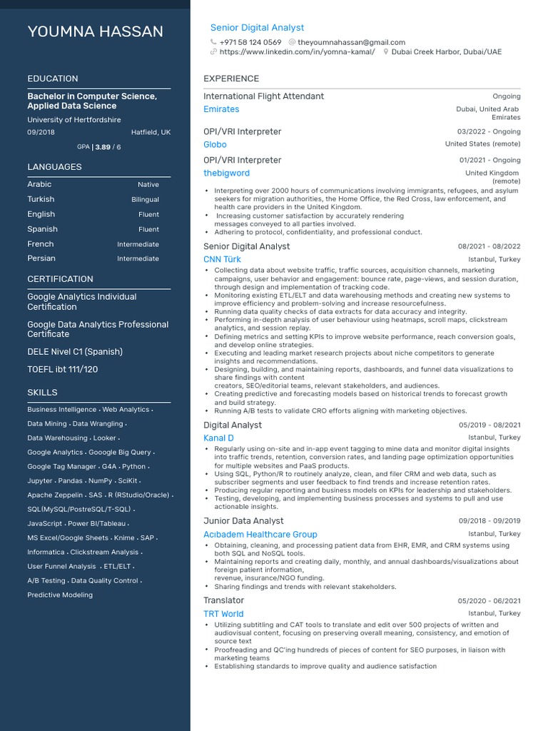 You Mna Hassan Resume | PDF