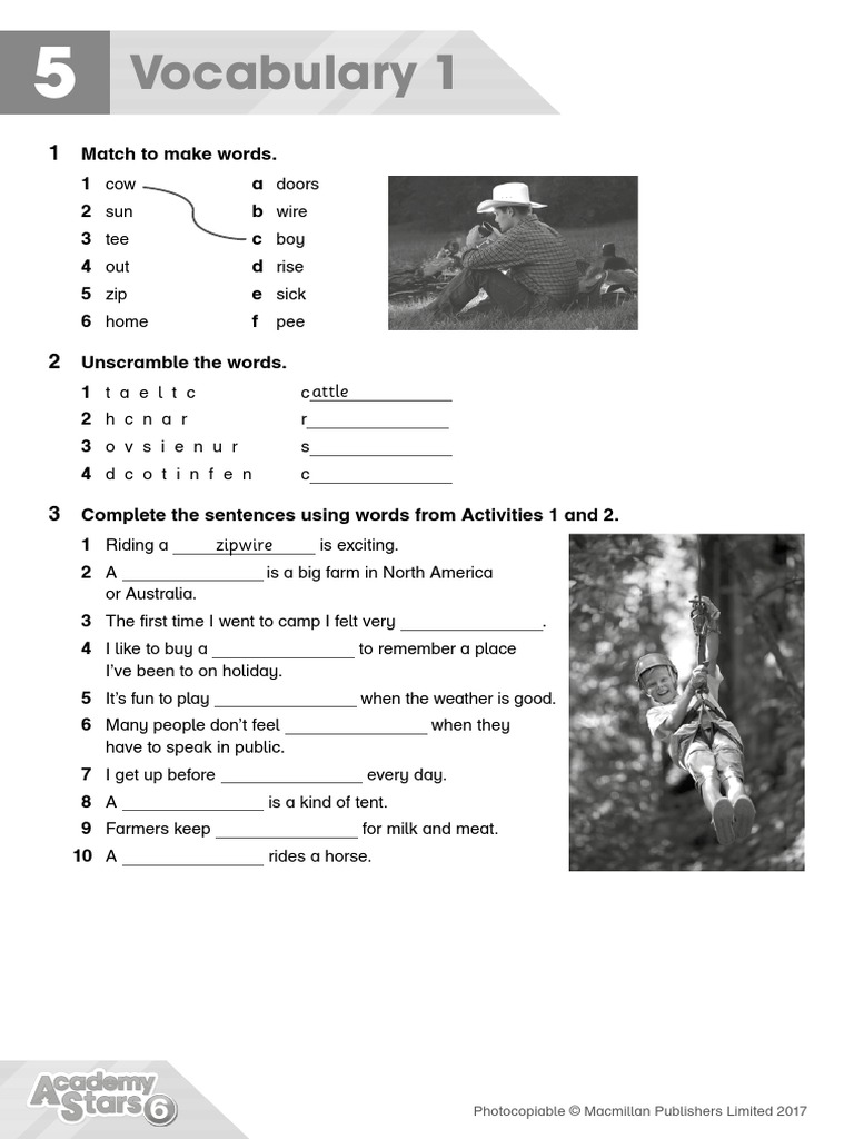 As Trc6 U5 01 Vocab 1 | PDF