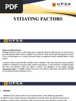 Vitiating Factors in Contract Law | PDF | Misrepresentation | Breach Of ...
