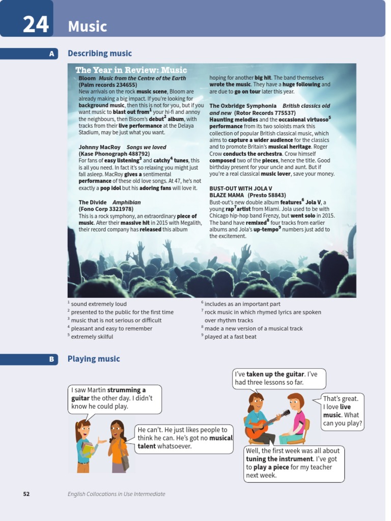 Unit 24 Collocations (Intermediate) | PDF