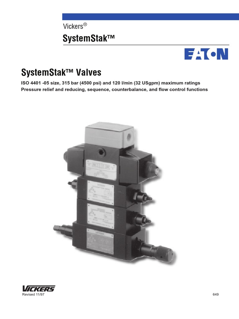 SystemStak® Modular ValveS NG10 | PDF | Valve | Screw