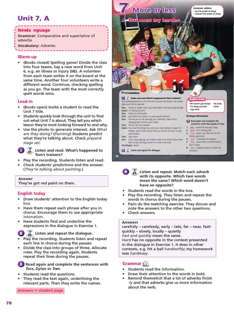 Unit - 7 | PDF | Adverb | Adjective