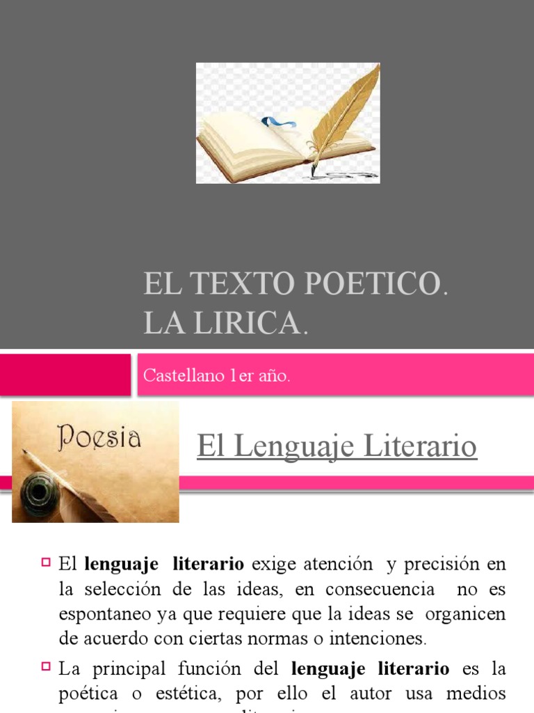 Castellano. La Lirica y La Poesia | PDF | Poesía | Metro (poesía)