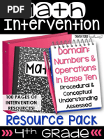 The 4th Grade Math Minutes 1-50 | PDF