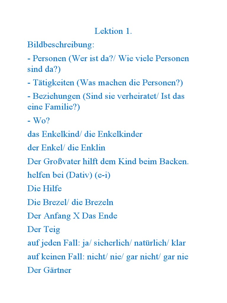 Lektion 1 | PDF